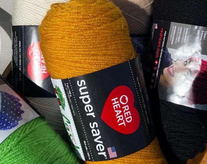 Red Heart Fiesta Yarn - Etsy