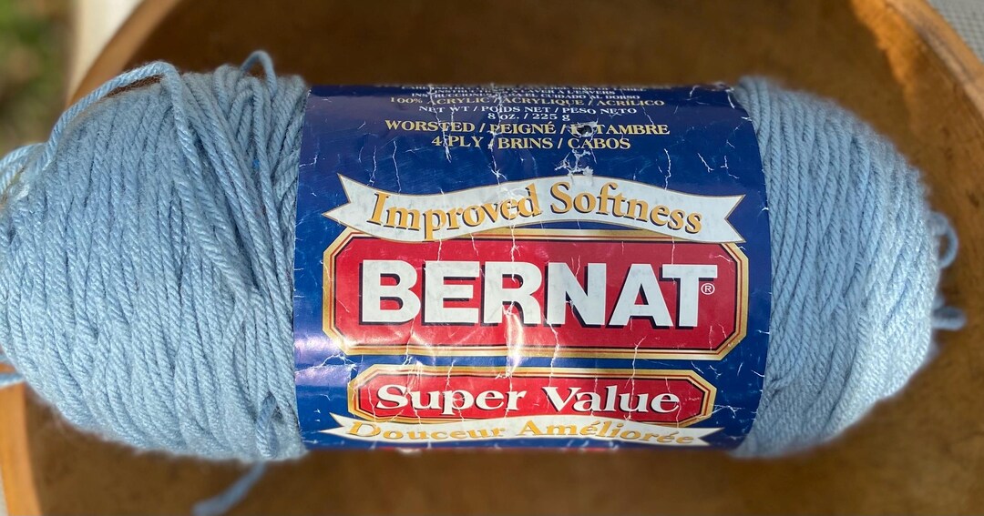 Bernat Super Value Pale Navy - Etsy