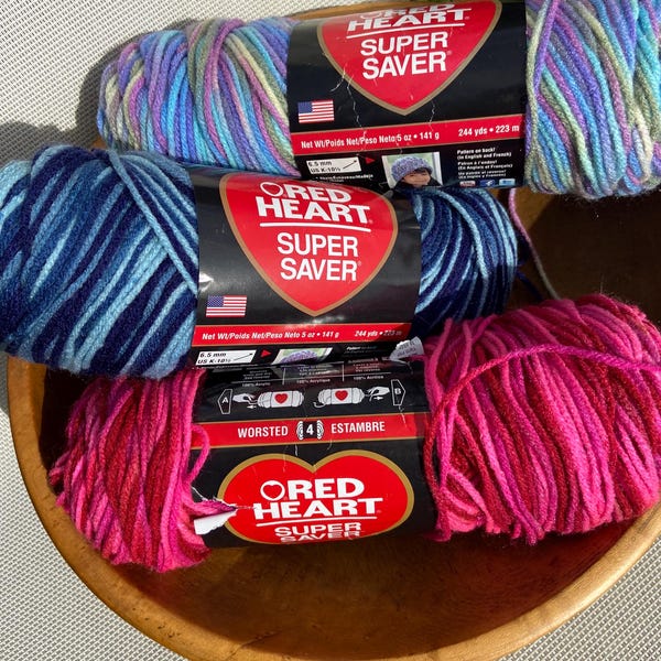 Red Heart Yarn Color Chart - Etsy