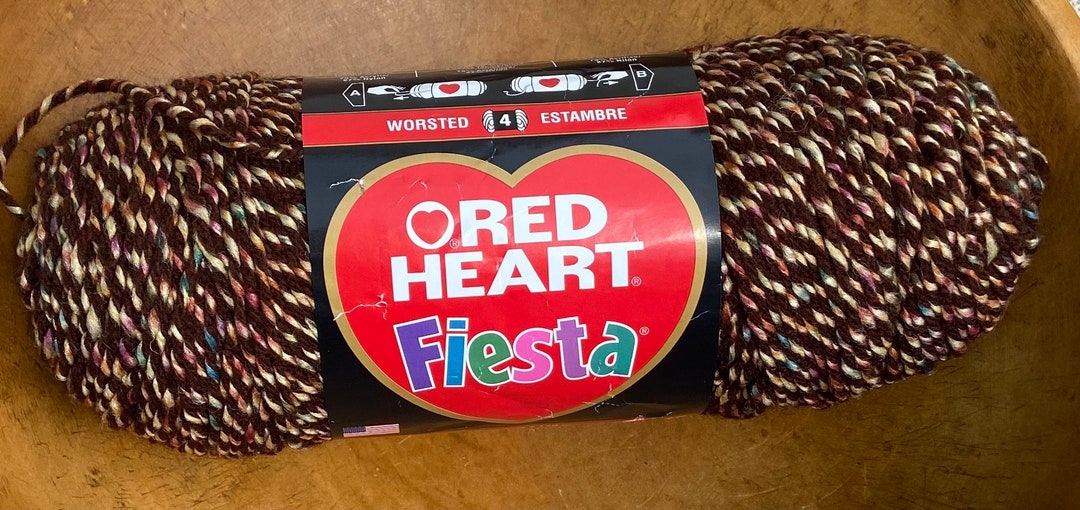 Red Heart Fiesta Yarn - Etsy