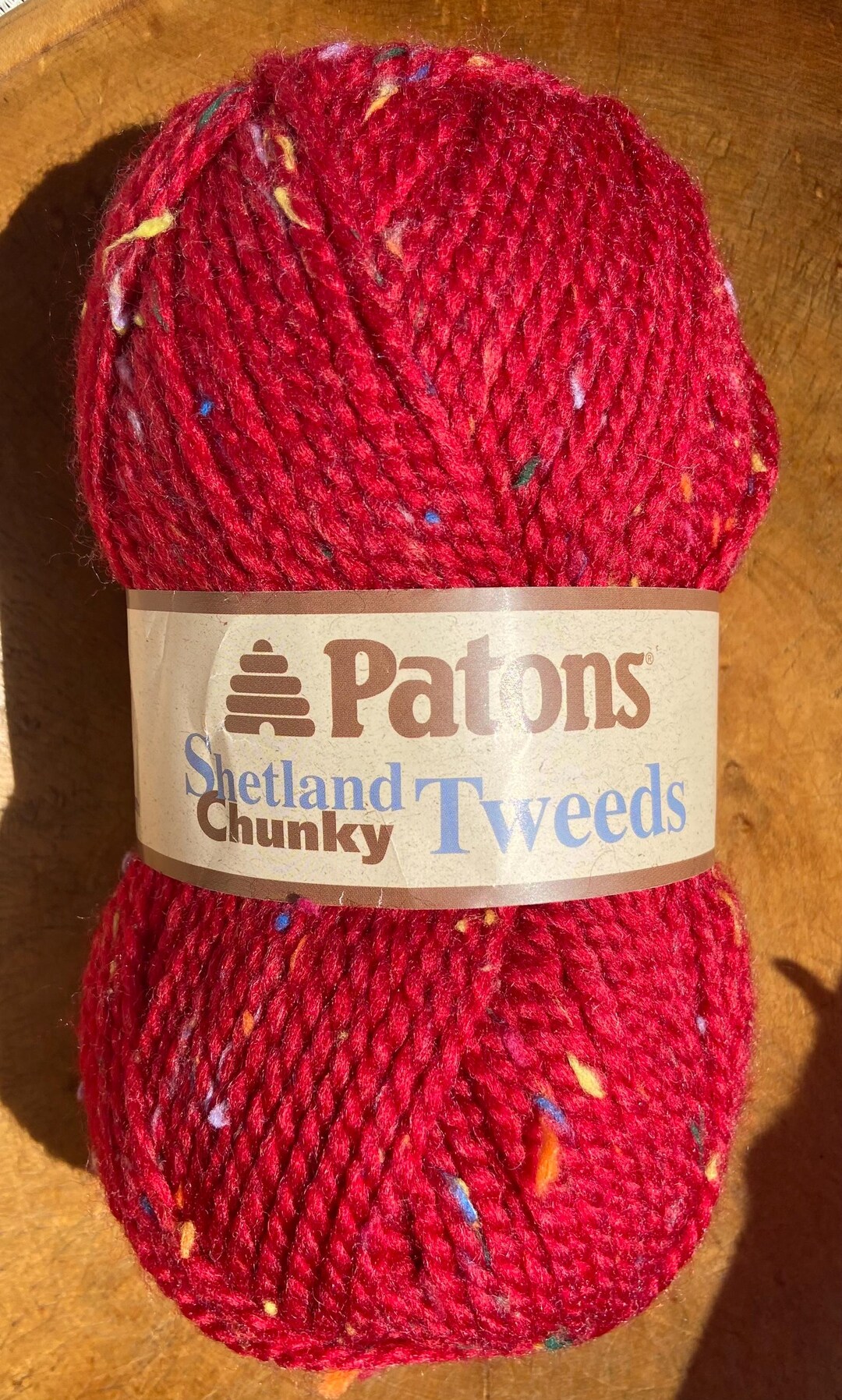 Patons Shetland Chunky Tweed Deep Red - Etsy