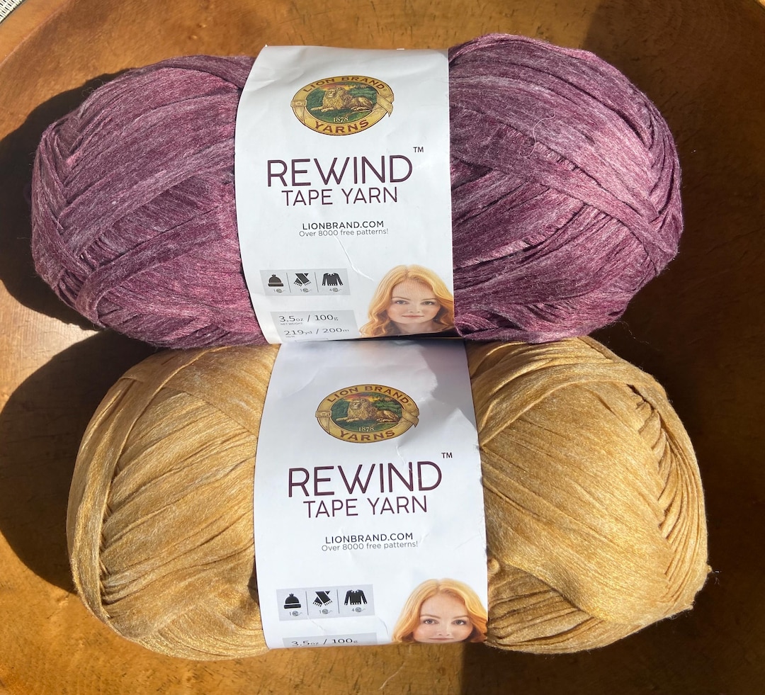 Lion Brand Rewind Tape Yarn - Etsy