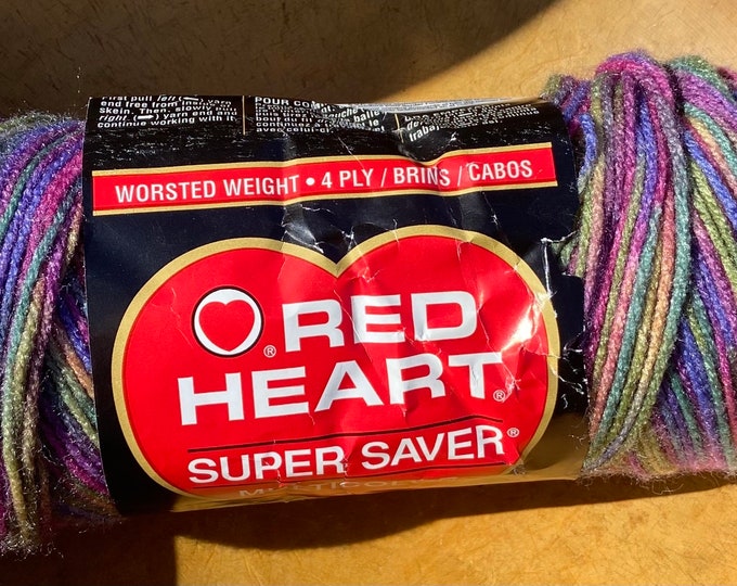 Red Heart Fiesta Yarn - Etsy