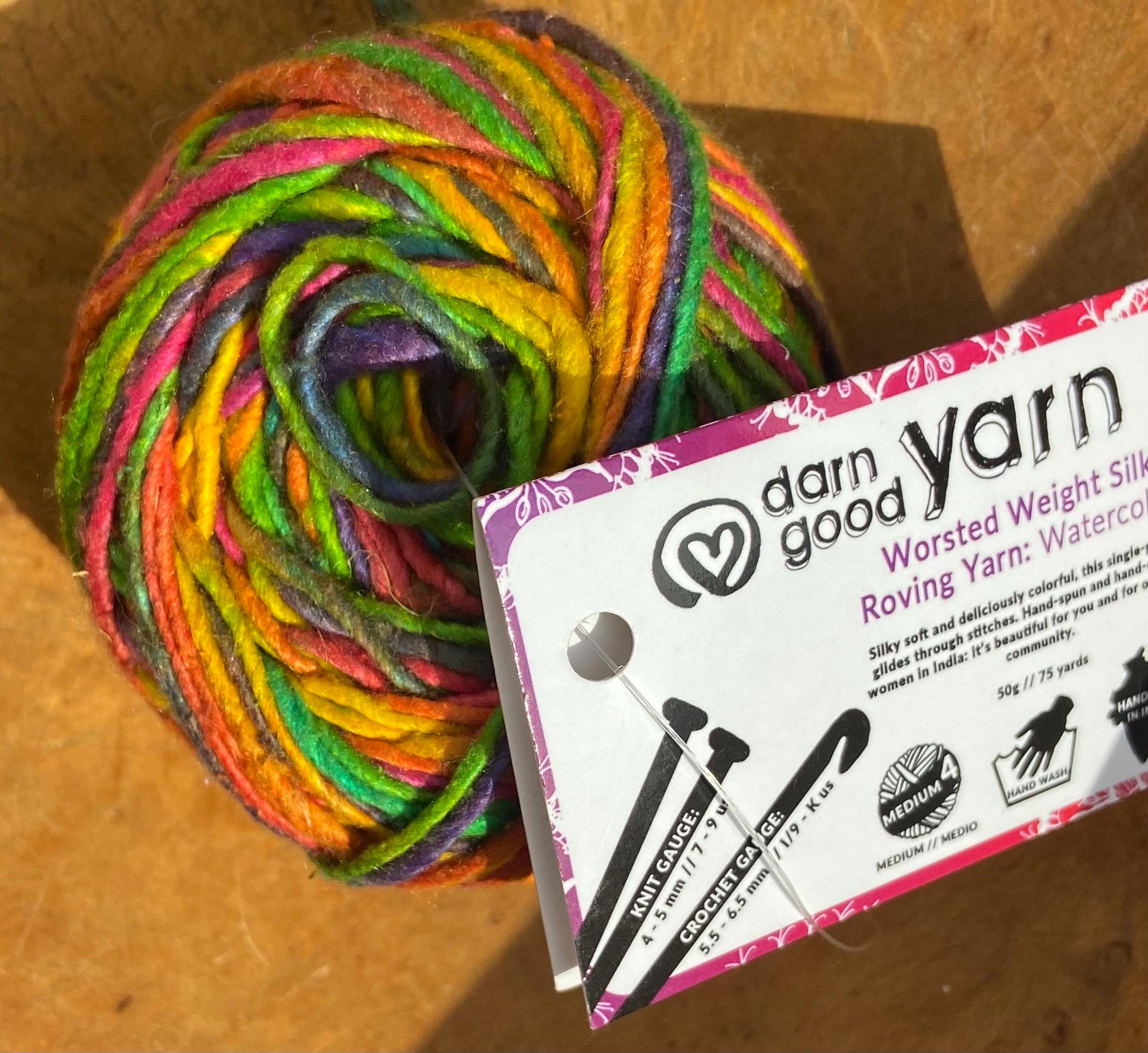 Darn Good Yarn Worsted Weight Silk Roving - Etsy