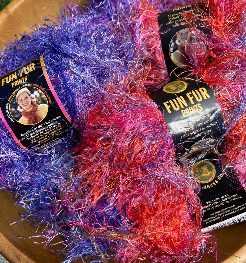 Lion Brand Fun Fur Prints - Etsy