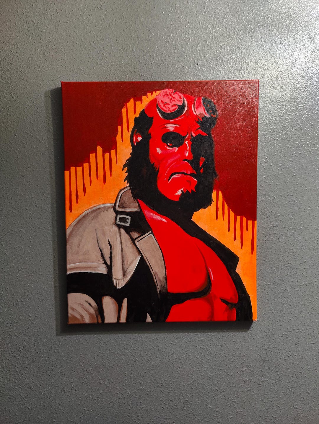 Hellboy Painting - Etsy