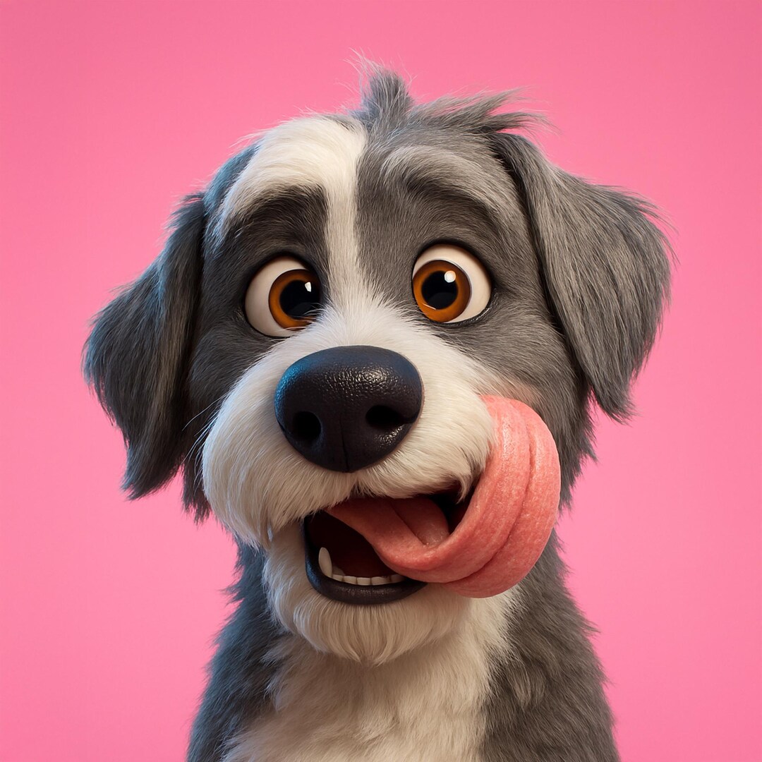 Custom Pixar Style Cartoon Pet Portrait, Framed Print or Digital ...