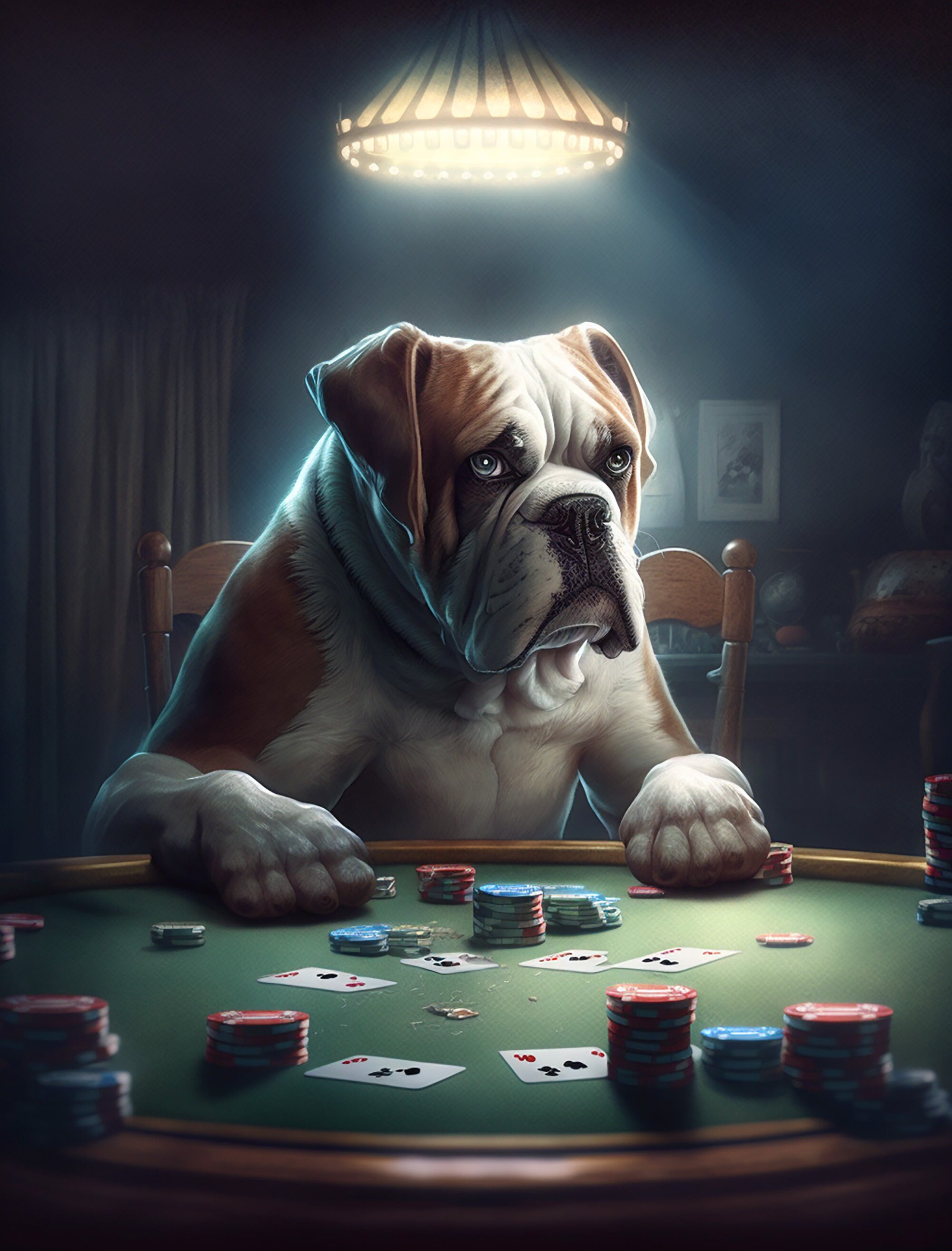 Dogs Playing Poker Custom Wall Art, Dogs Playing Cards Picture to ...