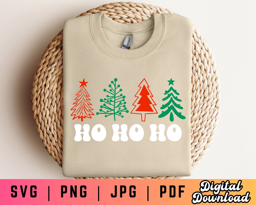 Ho Ho Ho SVG PNG, Christmas Sweater Svg Png, Festive Sign Svg Png ...