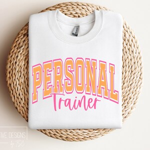 Personal Trainer SVG PNG PDF, Varsity Svg Png, Fitness Coach Svg Png ...