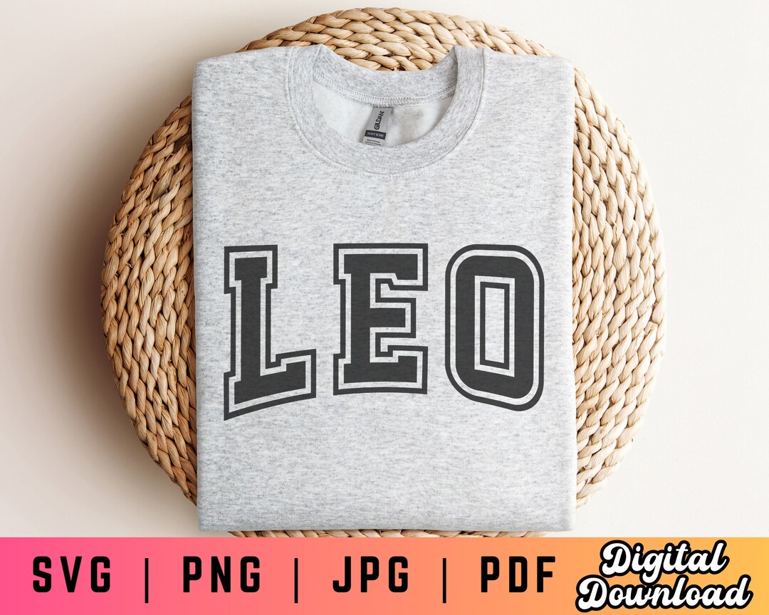 Leo SVG PNG PDF, Leo Varsity Svg Png, Leo Zodiac Svg Png, Zodiac Sign ...