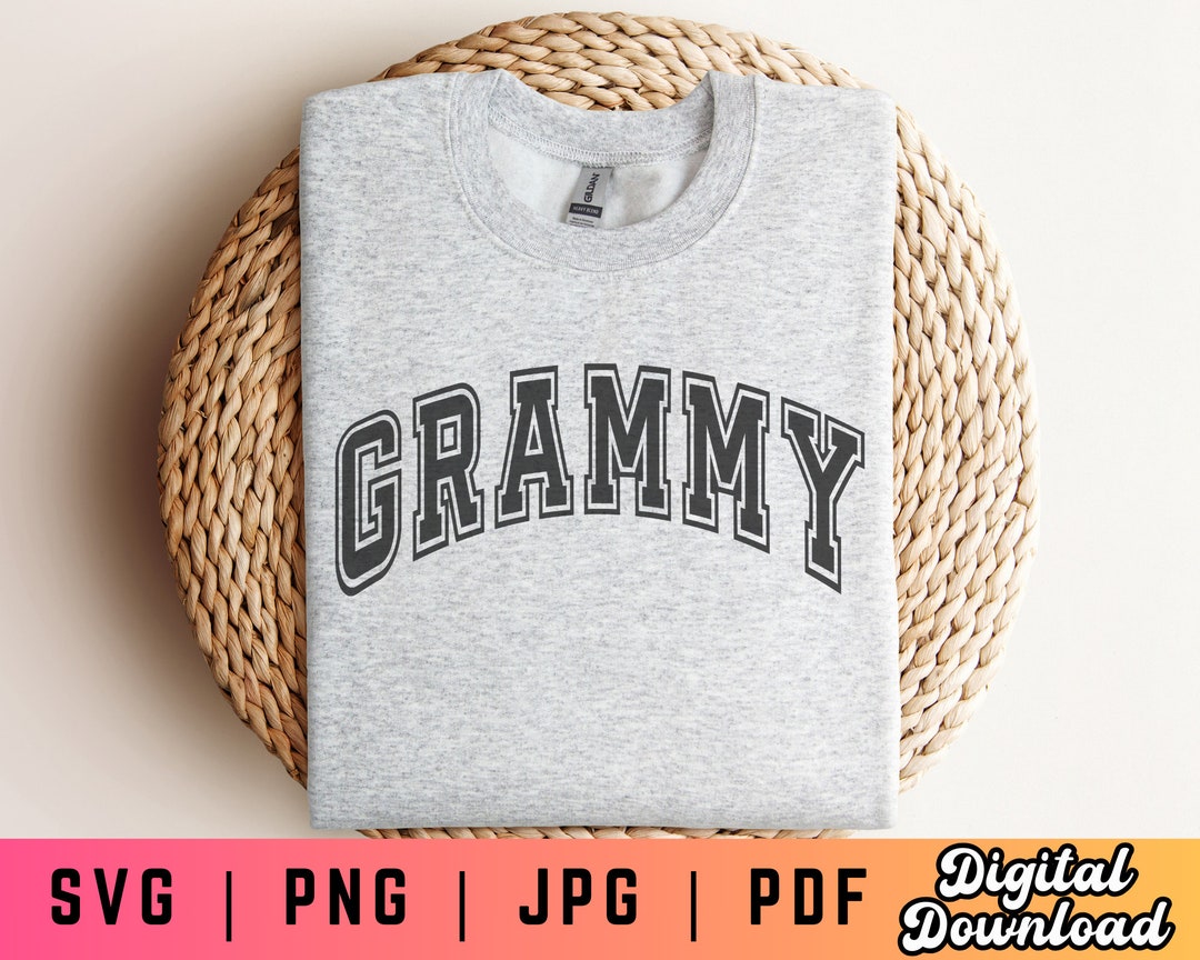 Grammy SVG PNG, Grammy Varsity Svg Png, Grandma Shirt Svg, Grammy ...