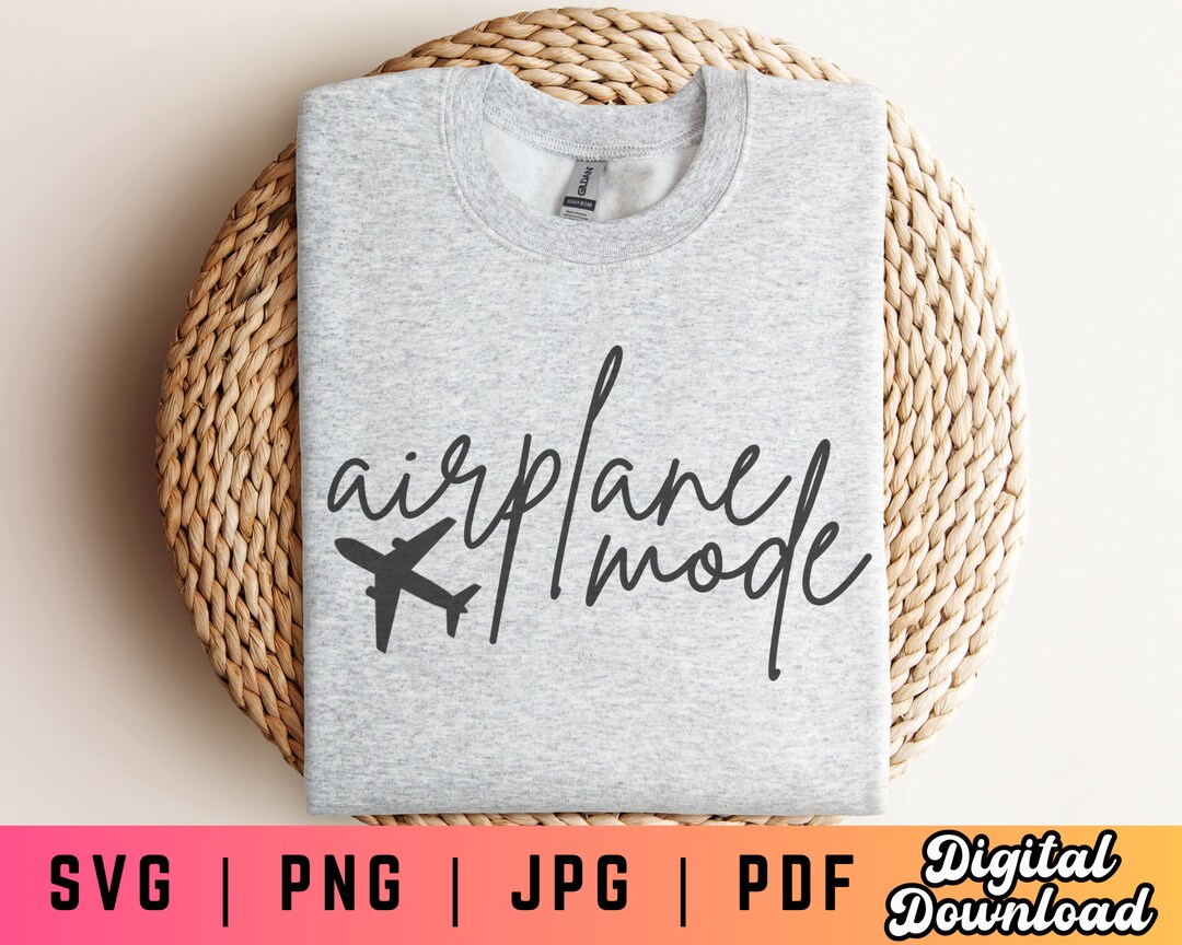 Modo avión SVG PNG PDF, Vacaciones Svg Png, Viaje de Niñas Svg Png ...
