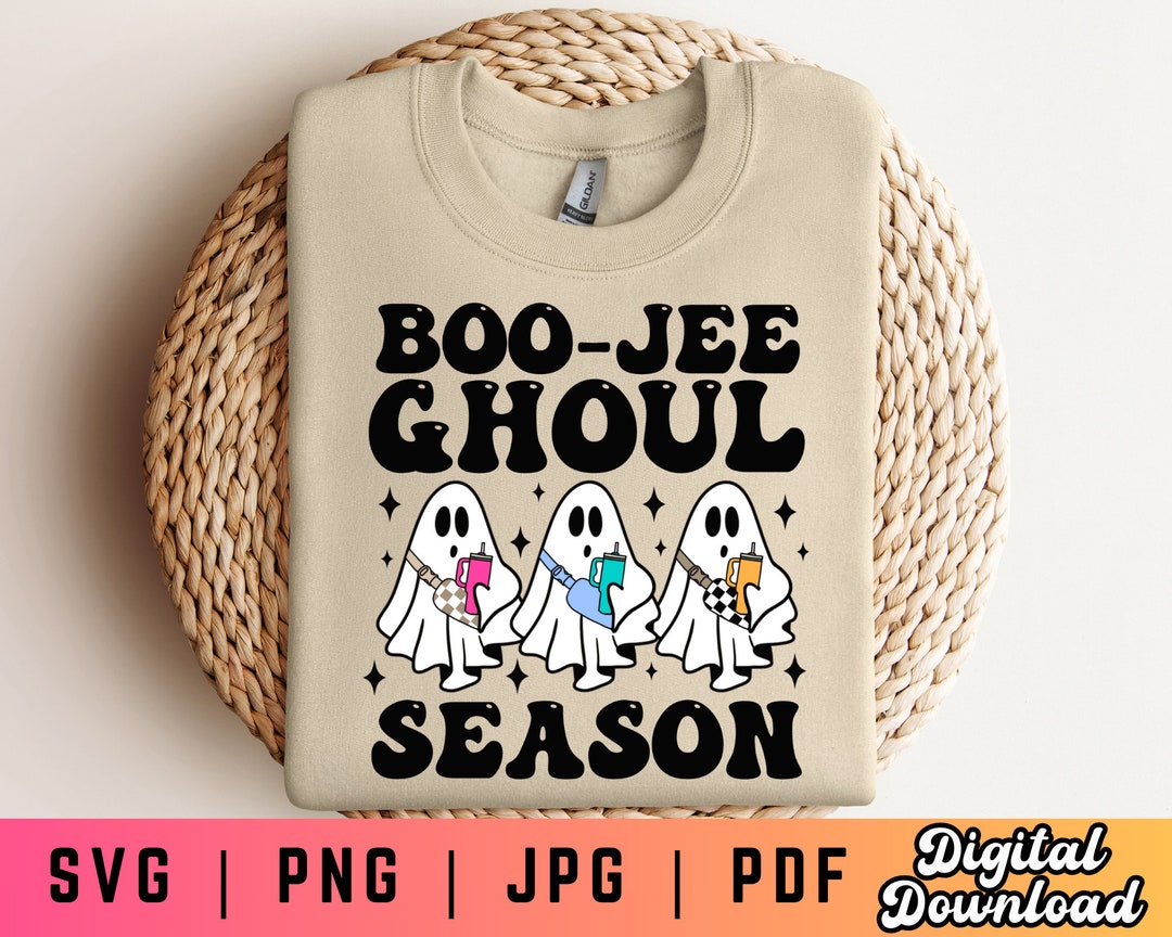 Boojee Ghoul Season SVG PNG, Boujee Svg Png, Cute Ghost Svg, Ghost ...