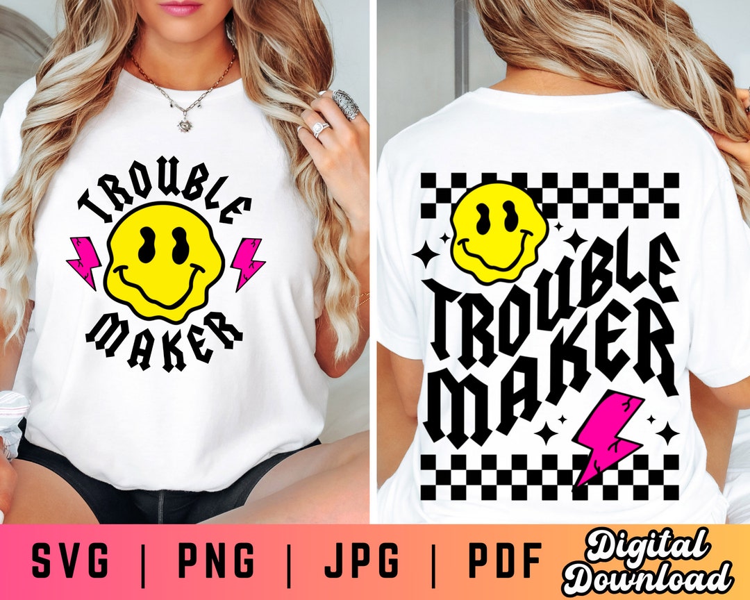 Troublemaker Svg Png, Trouble Maker Svg Png, Problem Child Svg Png ...