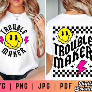 Troublemaker Svg Png, Trouble Maker Svg Png, Problem Child Svg Png ...