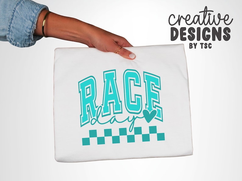 Race Day SVG PNG | Checkered | Race Season | Varsity Font | Cut File ...