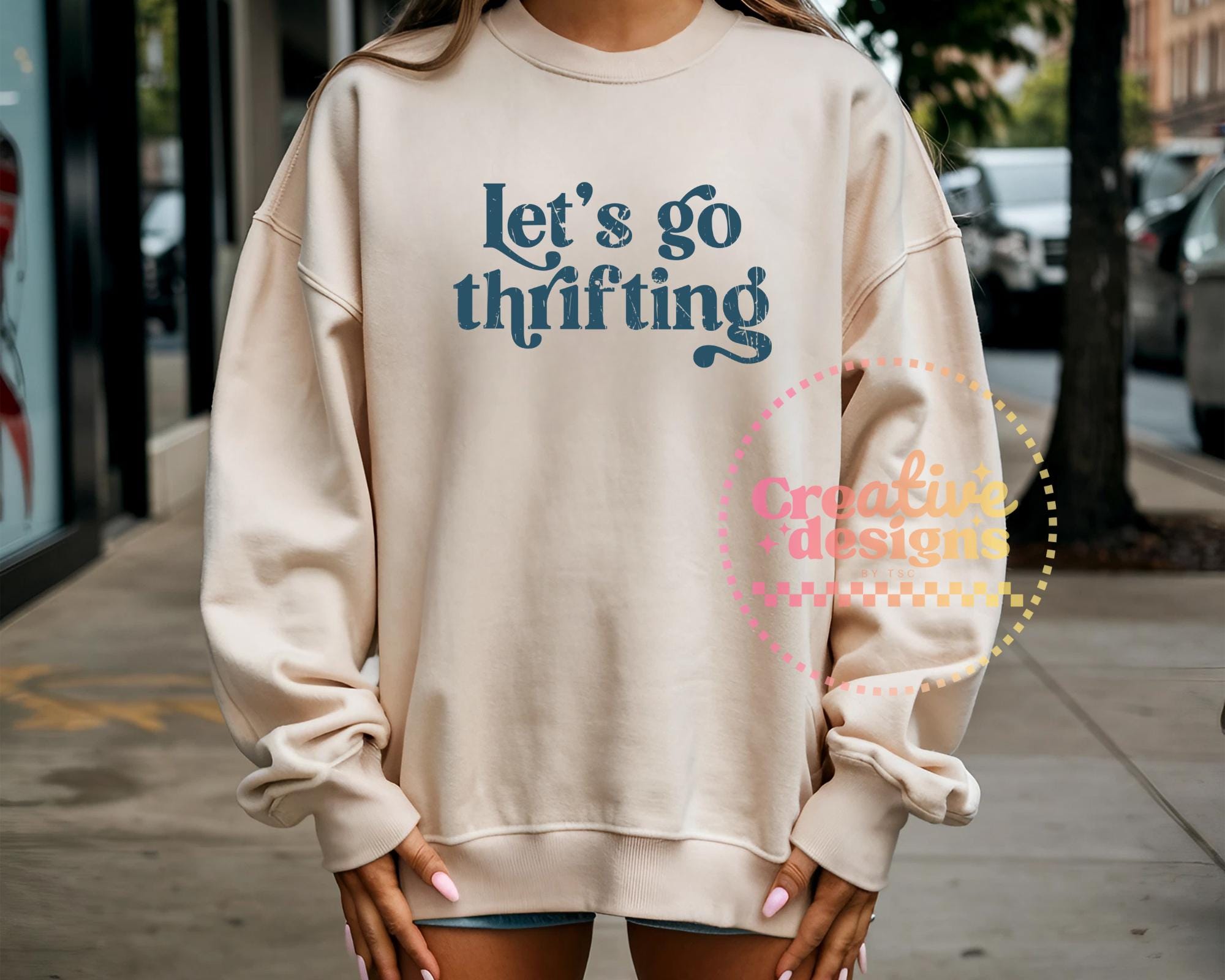 Let's Go Thrifting PNG, Thrift Store Png, Thrifting Lover Png, Retro ...