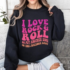 I Love Rock and Roll SVG PNG, Graphic Tee Svg Png, Rock and Roll Svg ...