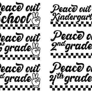 Peace Out School SVG PNG Bundle, Last Day of School Svg Png, End of ...