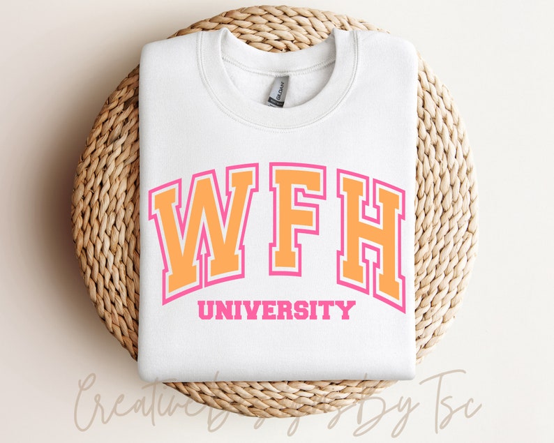 WFH University SVG PNG, Varsity Svg Png, Work From Home Svg Png, Remote ...