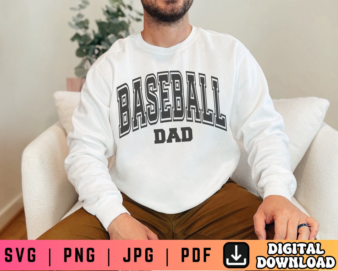 Baseball Dad SVG PNG PDF, Baseball Dad Shirt Svg, Varsity Svg Png ...