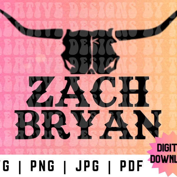 Zach Bryan Png Files - Etsy