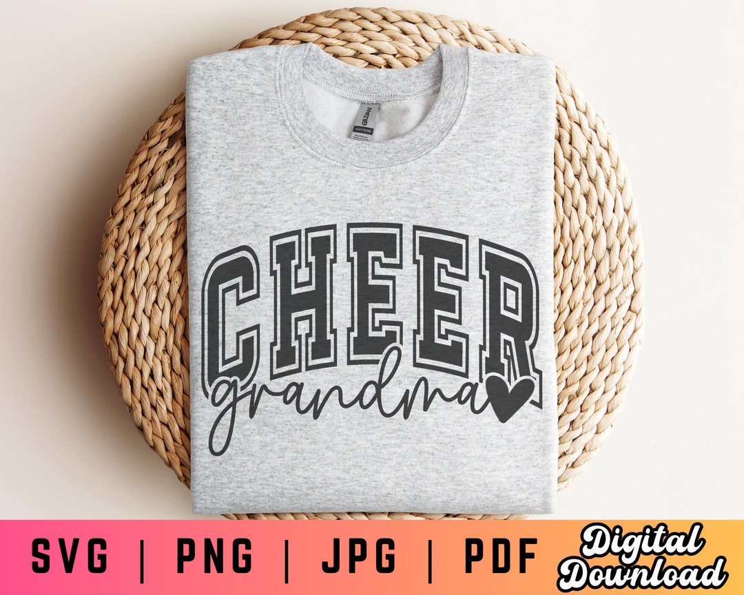 Cheer Grandma SVG PNG, Grammy Svg, Cheer Varsity Svg, Granny Svg, Cheer ...