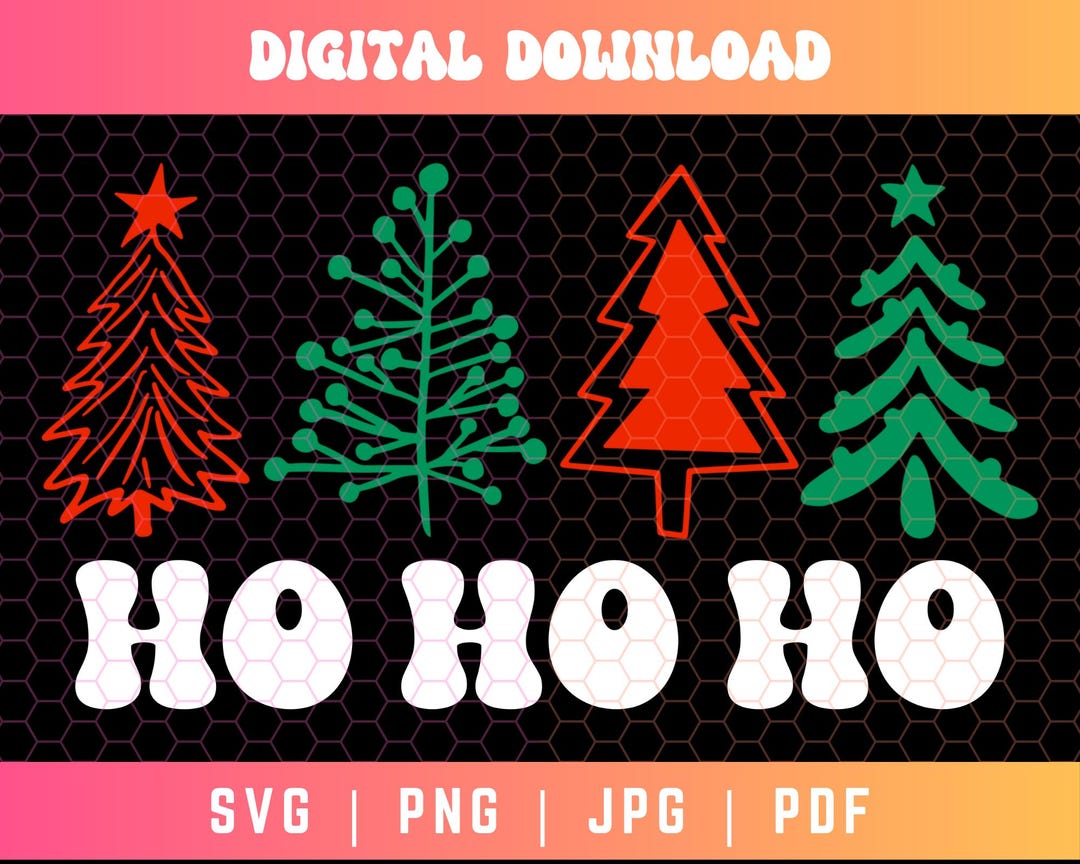 Ho Ho Ho SVG PNG, Christmas Sweater Svg Png, Festive Sign Svg Png ...
