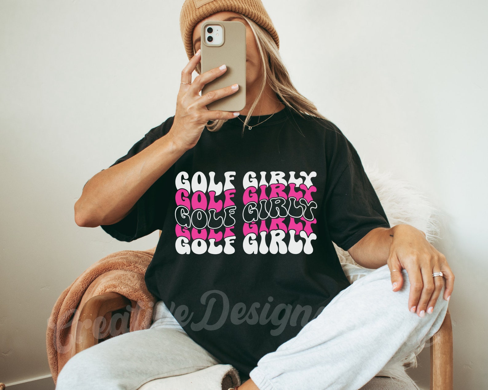 Golf Girly SVG PNG, Golf Svg Png, Girl Golfer Svg Png, Retro Golf Svg ...