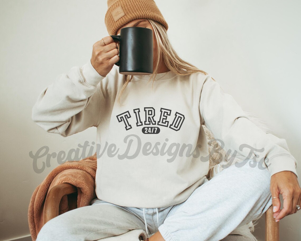 Tired 24/7 SVG PNG, Tired Svg Png, Naptime Svg Png, Varsity Svg Png ...