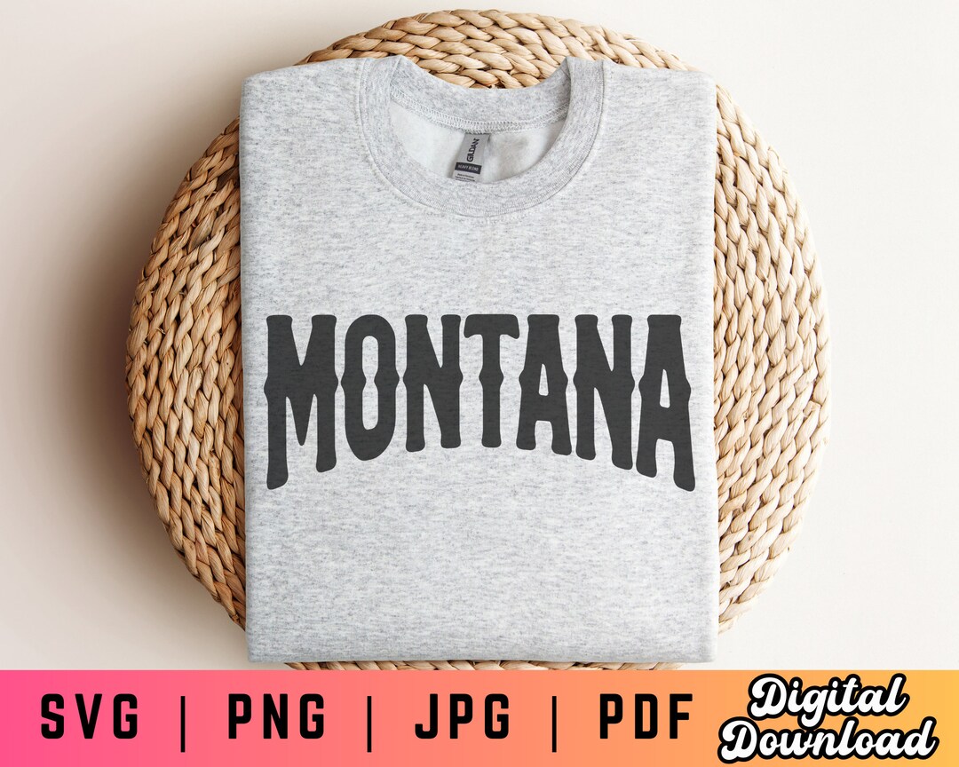 Montana SVG PNG PDF, Western Svg Png, Montana Shirt Svg Png, Wild West ...