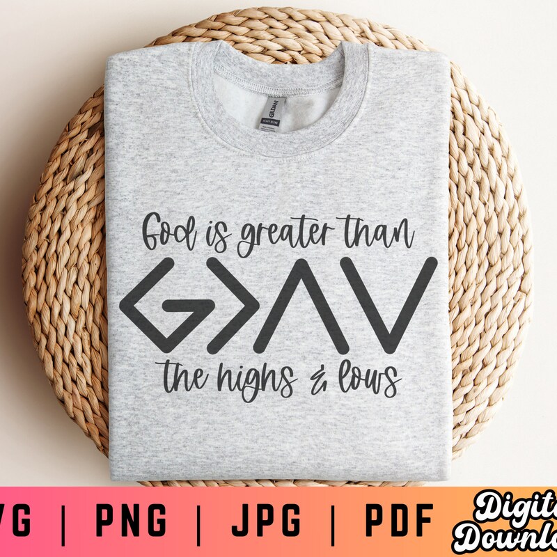 God is Greater Svg - Etsy