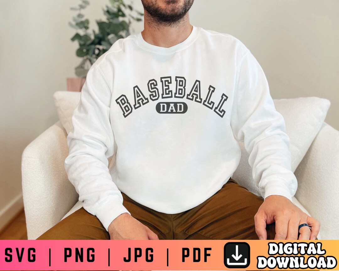 Baseball Dad SVG PNG, Sports Dad Svg Png, Baseball Father Svg, Dad ...