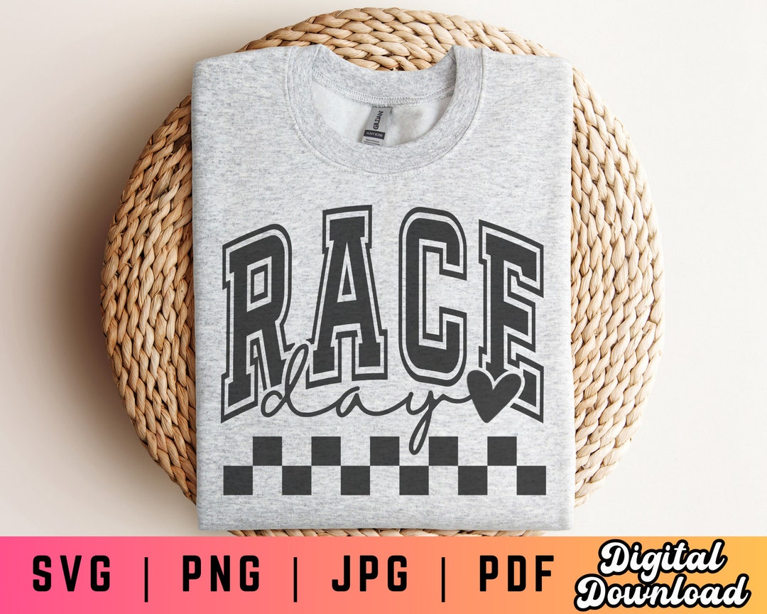 Race Day SVG PNG, Race Day Vibes Svg Png, Game Day Svg, Checkered ...
