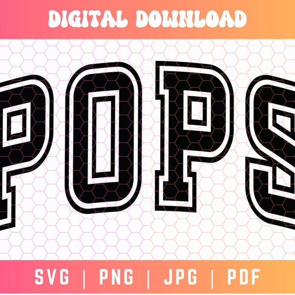Pops Svg - Etsy