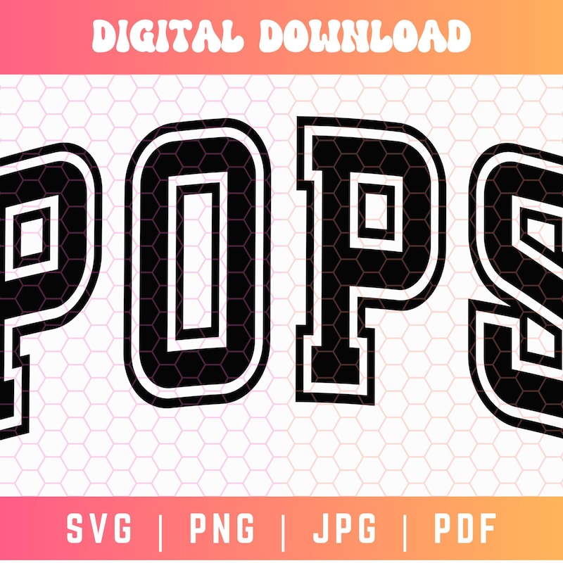 Pops Svg - Etsy
