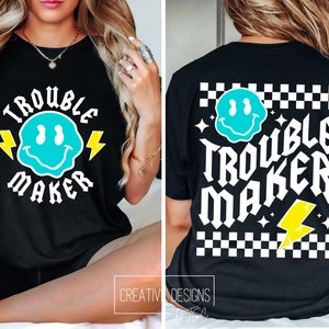 Troublemaker Svg Png, Trouble Maker Svg Png, Problem Child Svg Png ...