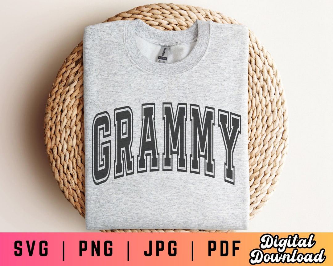 Grammy SVG PNG, Grammy Varsity Svg Png, Grandma Shirt Svg, Grammy ...