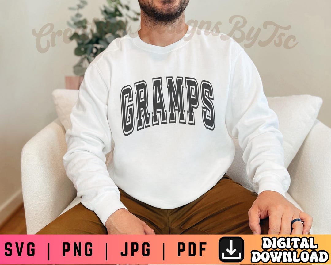 Gramps SVG PNG, Grandpa Varsity Svg, Grandpa Shirt Svg Png, Grandpa ...