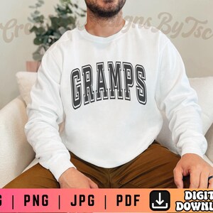 Gramps SVG PNG, Grandpa Varsity Svg, Grandpa Shirt Svg Png, Grandpa ...