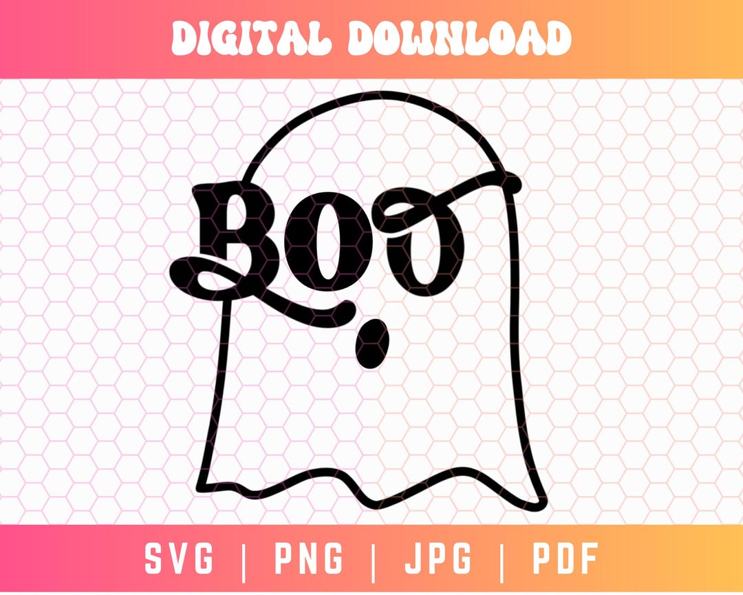 Boo Ghost SVG PNG PDF, Boo Shirt Svg Png, Ghost Clipart, Ghost Svg Png ...