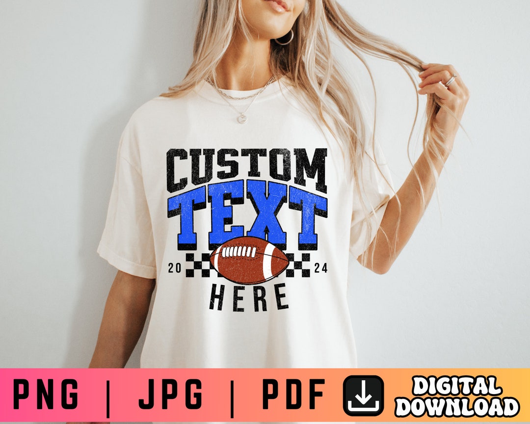 Custom Football PNG, Varsity Png, Football Sublimation, Personalized ...