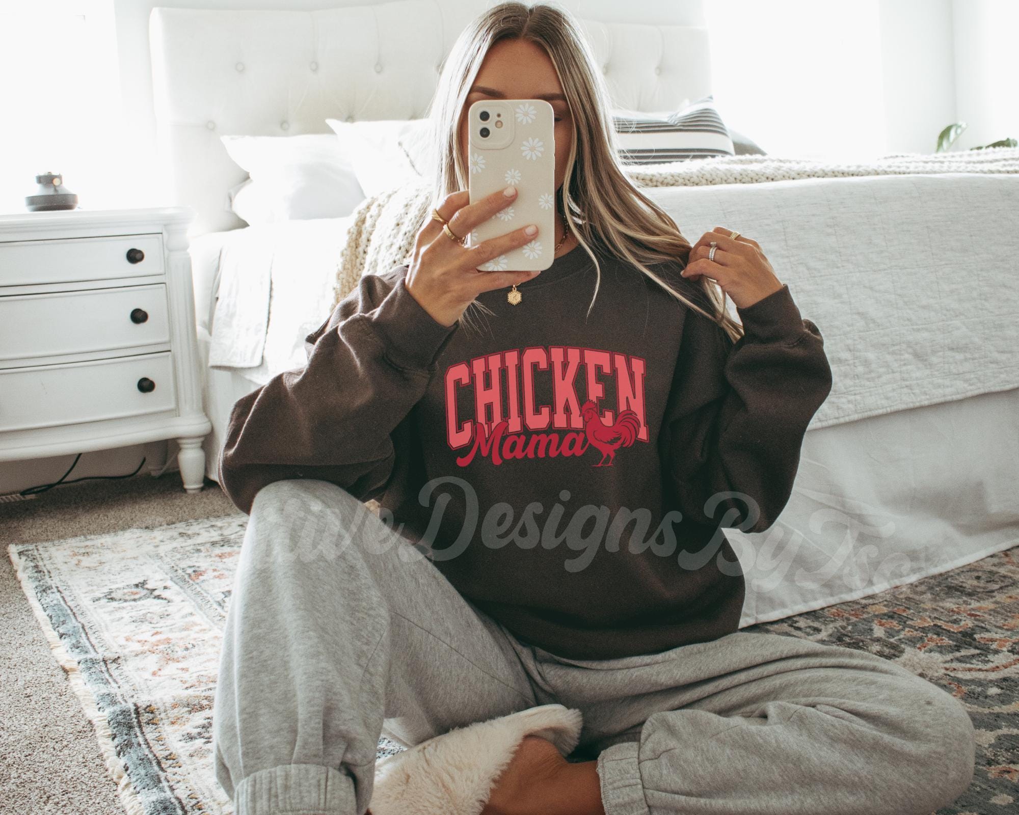 Chicken Mama SVG PNG, Varsity Svg, Chicken Svg Png, Rooster Svg Png ...