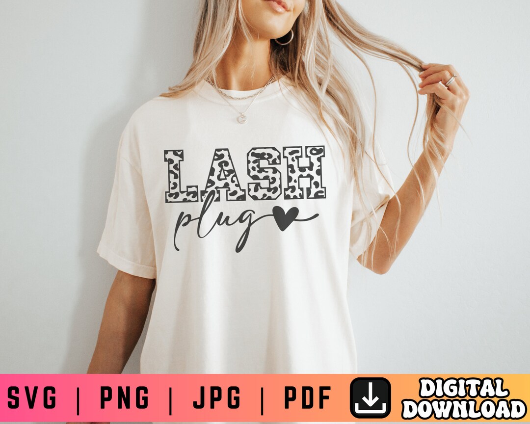 Lash Plug SVG PNG, Cheetah Print Svg Png, Varsity Svg Png, Lash Tech ...
