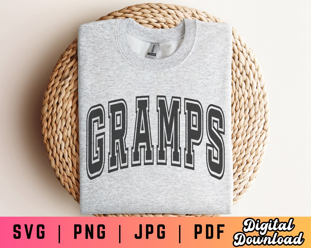 Gramps SVG PNG, Grandpa Varsity Svg, Grandpa Shirt Svg Png, Grandpa ...