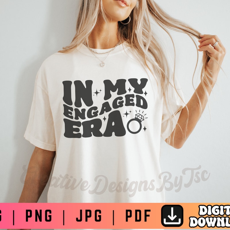 Engaged Svg - Etsy