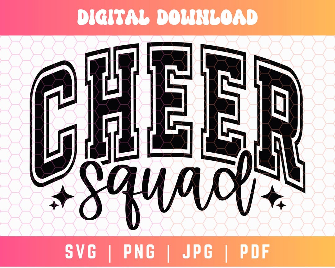 Cheer Squad SVG PNG PDF, Cheer Svg Png, Cheer Team Svg Png, Varsity Svg ...