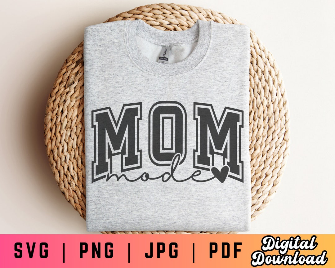 Mom Mode SVG PNG, Mom Varsity Svg Png, Varsity Svg Png, Mother's Day ...