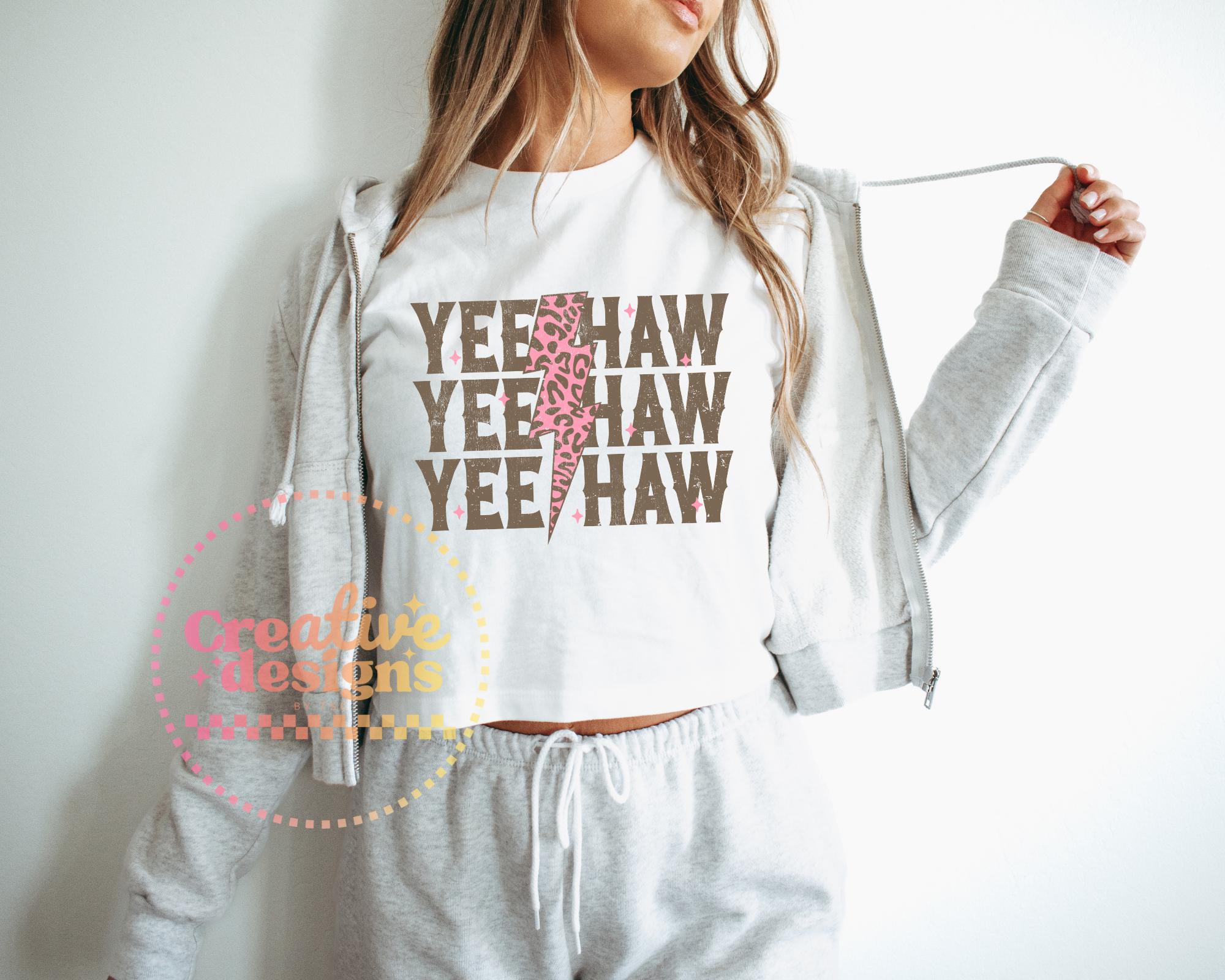 Yeehaw PNG, Yee Haw Png, Distressed Png, Cheetah Cowgirl Png, Neon ...